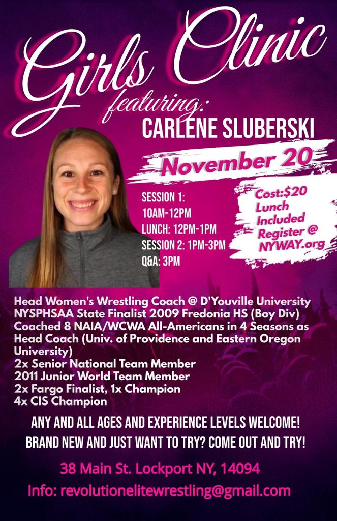 Revolution Elite All Girls Wrestling Clinic