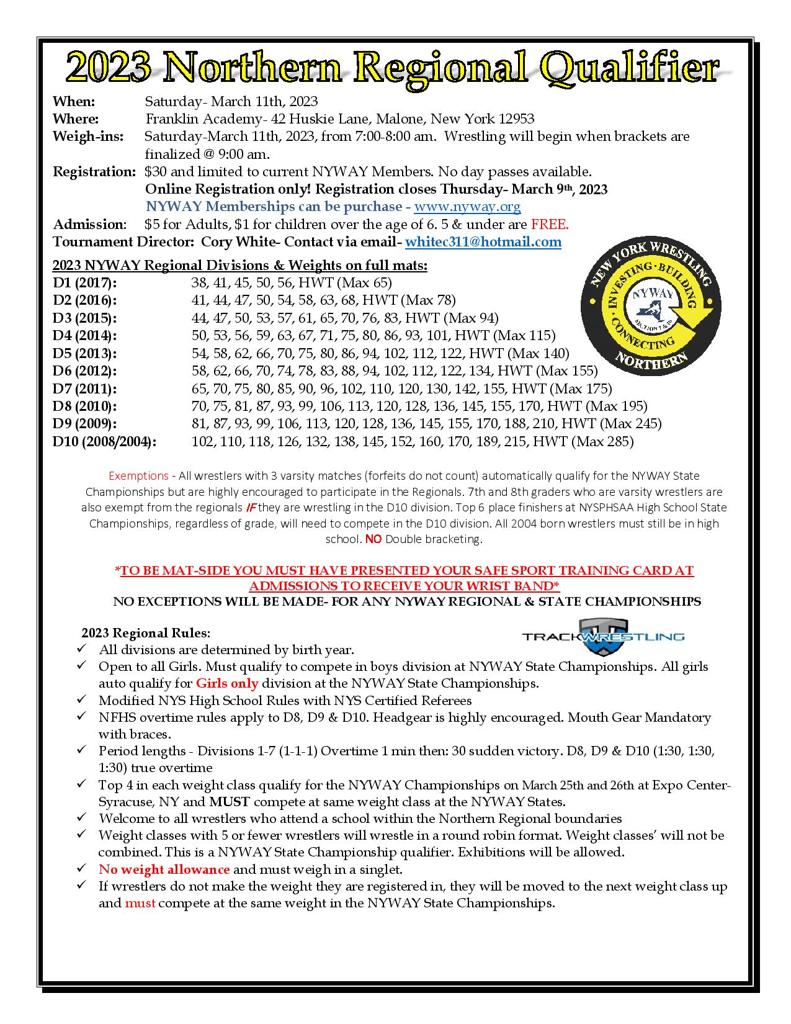 2023 Northern Regional Qualifier