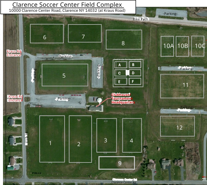 Field Locations for House League
