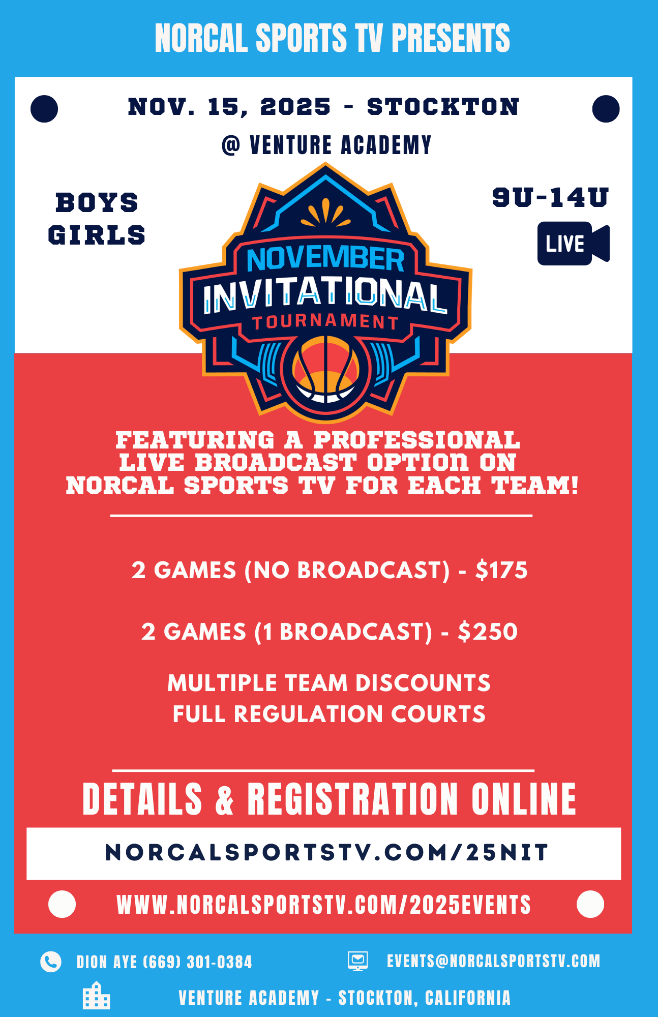 2025 NOVEMBER INVITATIONAL TOURNAMENT