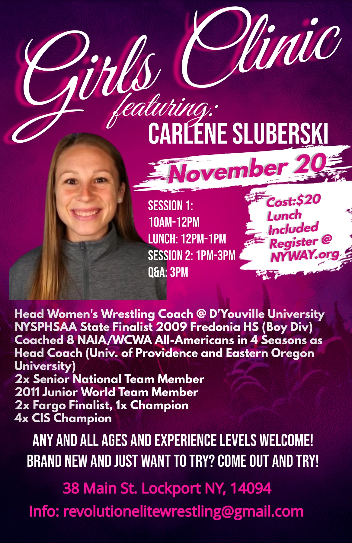 Revolution Elite All Girls Wrestling Clinic