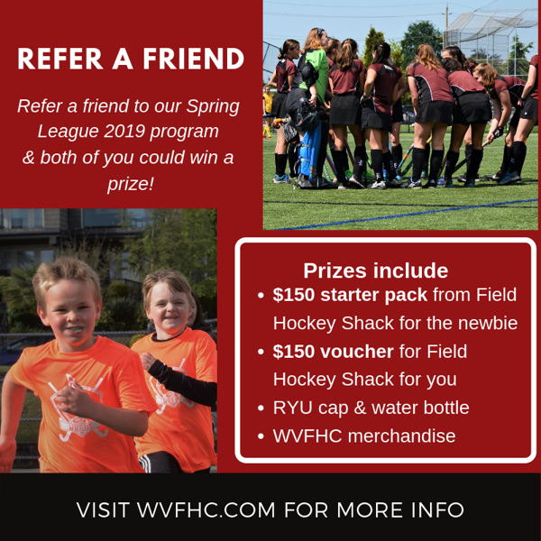 Refer A Friend Program for Spring League!