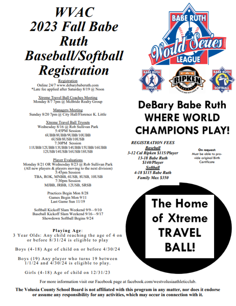 Fall Registration Now Open!