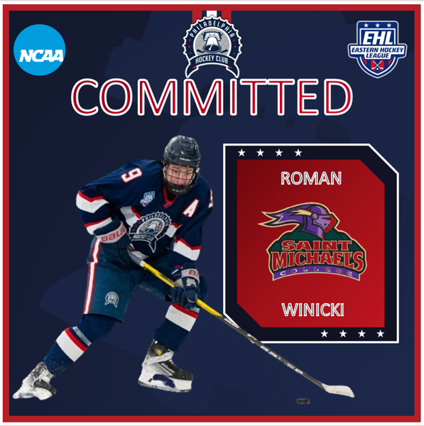 PHC EHL forward Winicki makes NCAA commitment to Saint Michael’s College