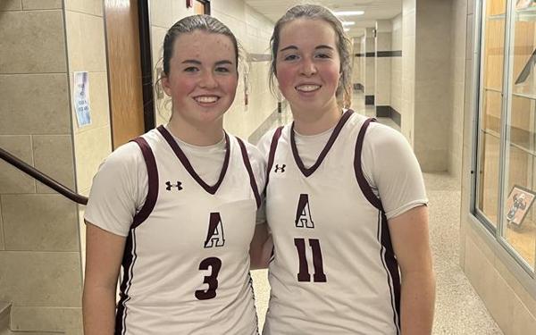 Twins Piper, Harper McGinley relishing time together at Abington