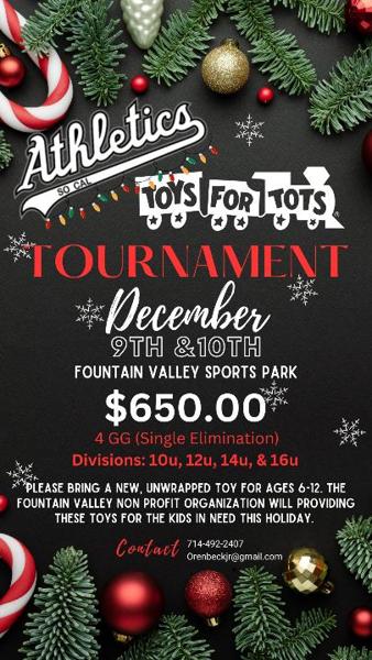 Toy for Tots Christmas Tourney 10u-16u Dec 9-10
