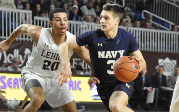Navy's Sean Yoder shines in front of friends and family at Lehigh