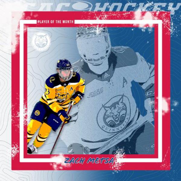 MJA Alum Zach Metsa Named ECAC Player of the Month