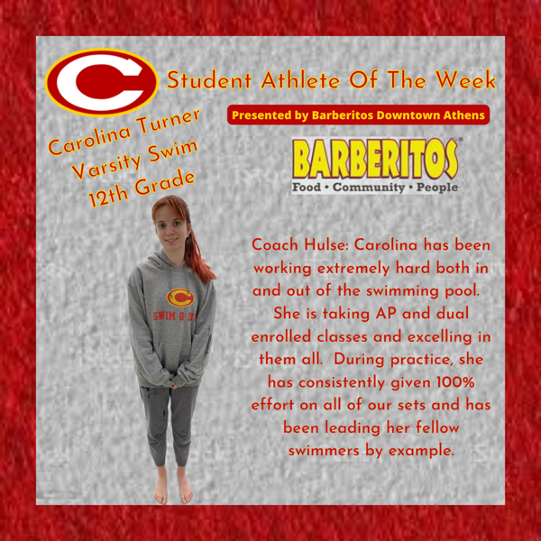 Carolina Turner is your student athlete of the week presented by ...