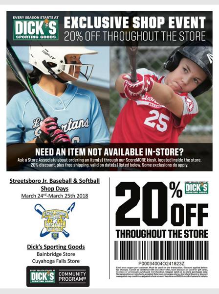 Dicks Sporting Goods Shop Days Discount