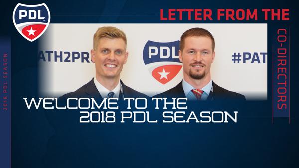 Welcome to the 2018 PDL Season