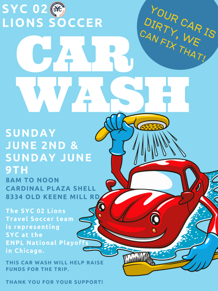 2002 Lions Blue - CAR WASH at Cardinal Plaza Shell