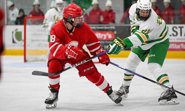 Podein's two goals enable Red Knights to take 4-1 win