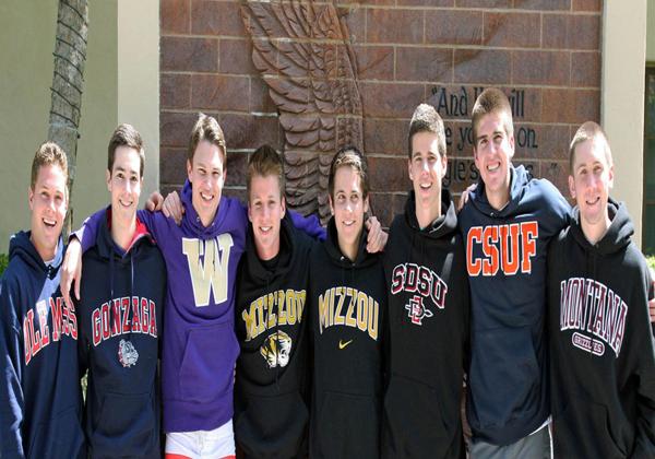 All eight graduating SMCHS seniors attending major four year universities!