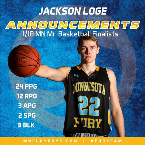 Loge Named Mr. Basketball Finalist