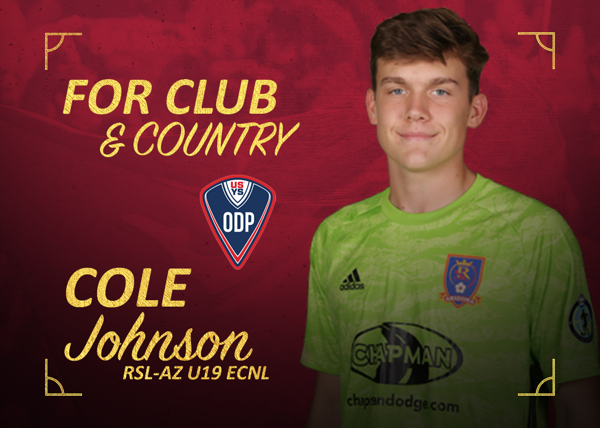 Goalkeeper Cole Johnson at USYS U19 ODP National Camp