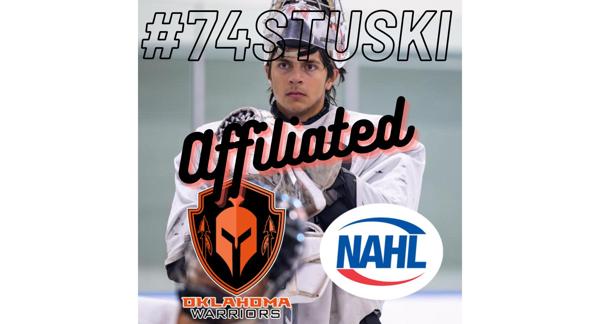 Billy Stuski Affiliates with Oklahoma Warriors NAHL