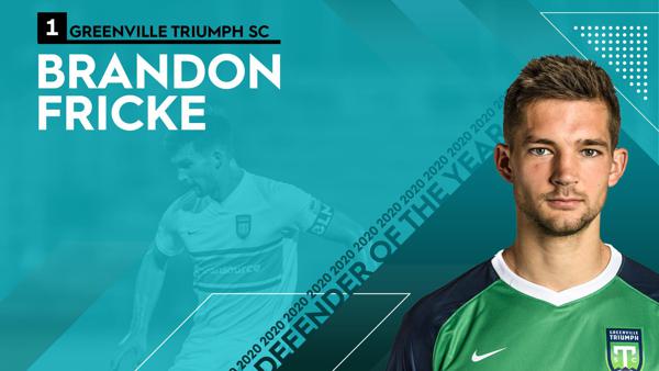 Greenville’s Brandon Fricke Named League One’s Defender of the Year