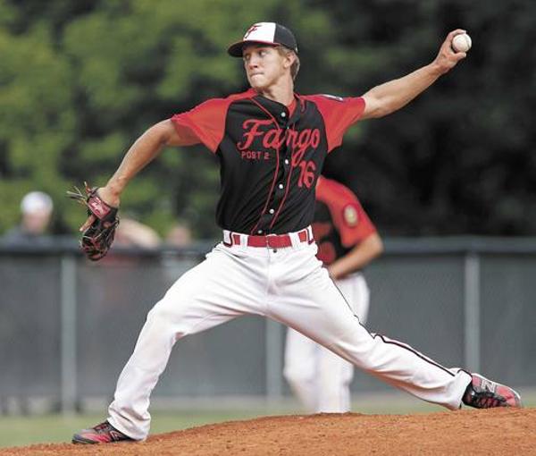Post 2 pitcher Quinlan doesn't mind sticking with the fastball