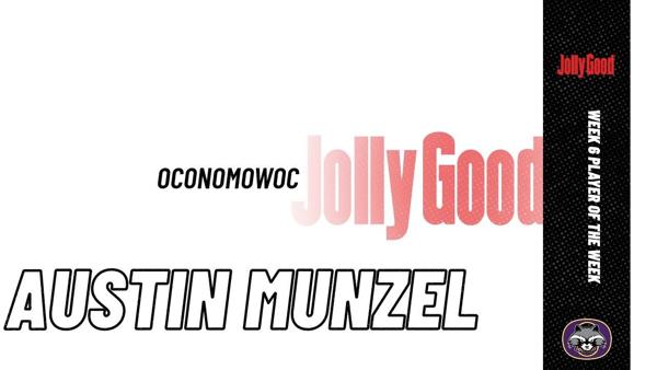 Week 6 Jolly Good Football Player of the Week: Austin Munzel, Oconomowoc