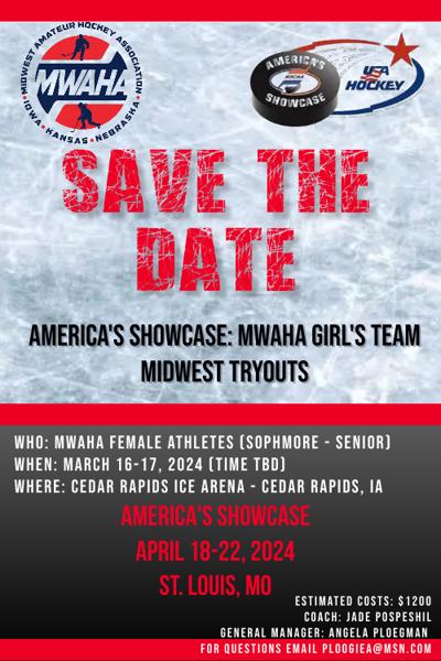 MWAHA Girl's Team Midwest Tryouts