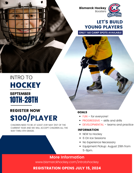 Share the Fun: Intro to Hockey Program – Register Now!