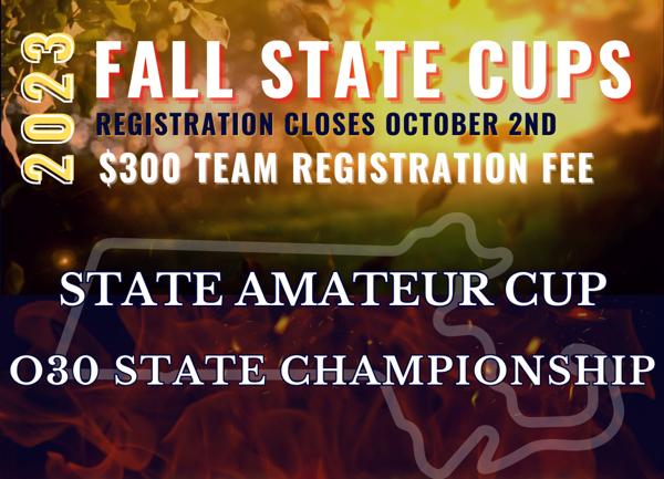 Fall State Cups: Draw on Friday!