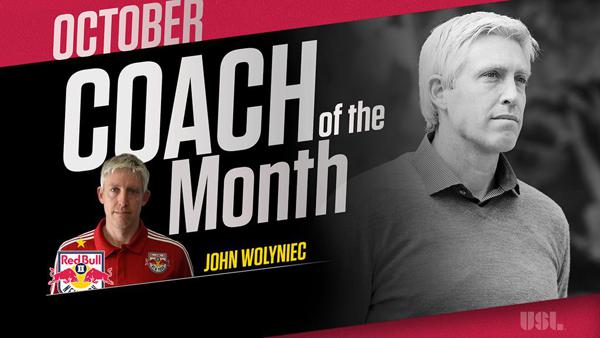New York’s Wolyniec Named USL Coach of the Month