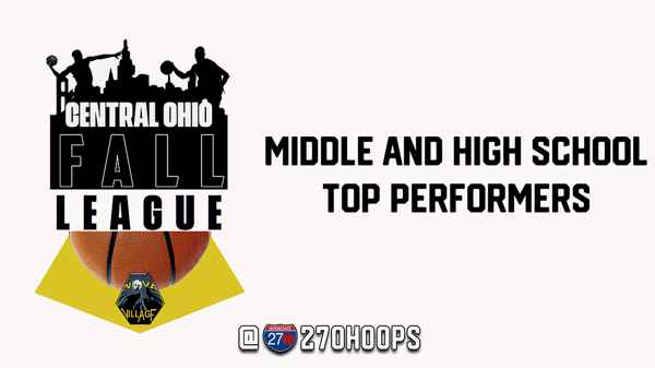 Central Ohio Fall League: Weeks 1 and 2 Top Performers