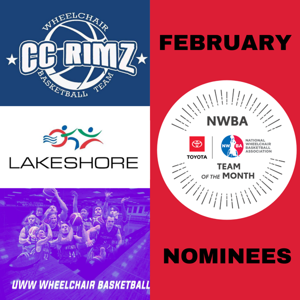 Nominees Announced for February's NWBA Toyota Team of the Month