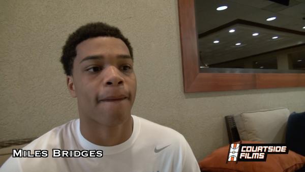 Miles Bridges Highlights & Interview (Talks Family EYBL & Huntington Prep)