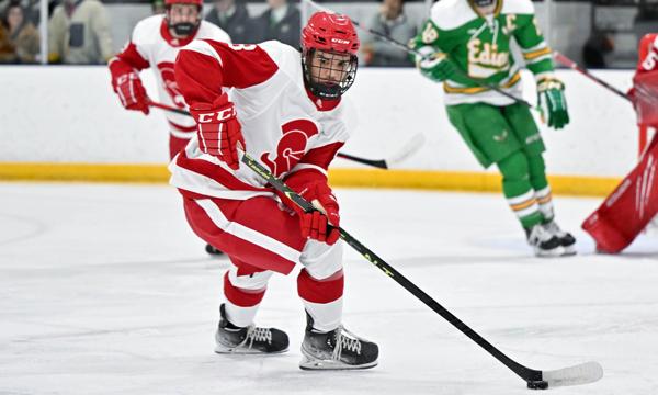 Red Knights score twice in third period en route to win over Spuds