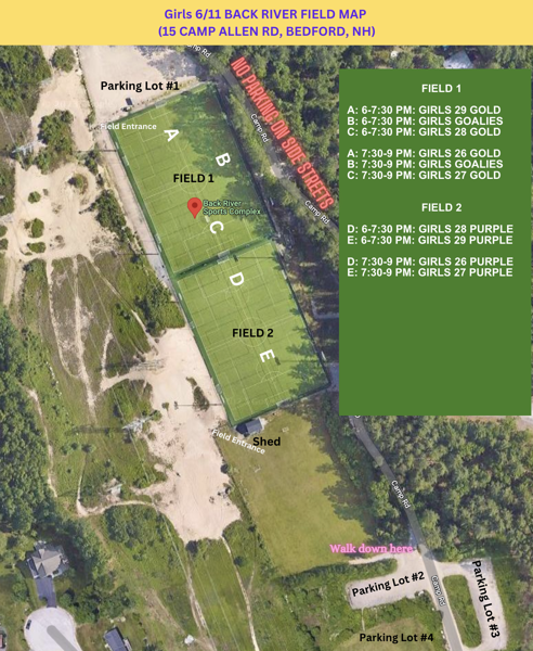Girls Back River Field Map