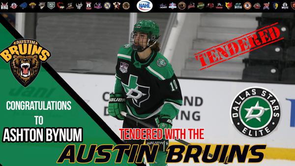 Ashton Bynum Tenders with the NAHL Austin Bruins