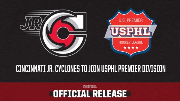 Cincinnati Jr. Cyclones To Join USPHL Premier Division In 2021-22