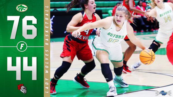 Lady Wolves Cruise to 2nd Round of Playoffs with Win over Grady!