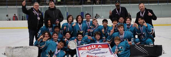 Jr Sharks 16A are CAHA State Champions!