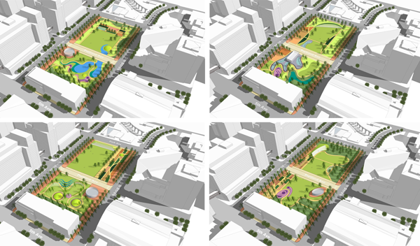 Public Forum Showcases 4 Alternative Downtown East Commons Designs