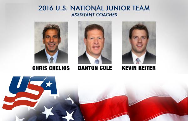 Chelios, Cole and Reiter Join U.S. Natl Jr Team Coaching Staff