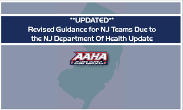 Revised Guidance for NJ Teams Due to NJ DOH Update