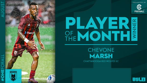 Chattanooga's Chevone Marsh Voted League One Player of the Month for August