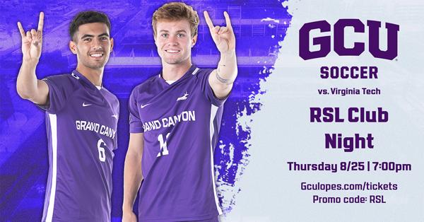 RSL Club Night at GCU Men's Soccer Home Opener