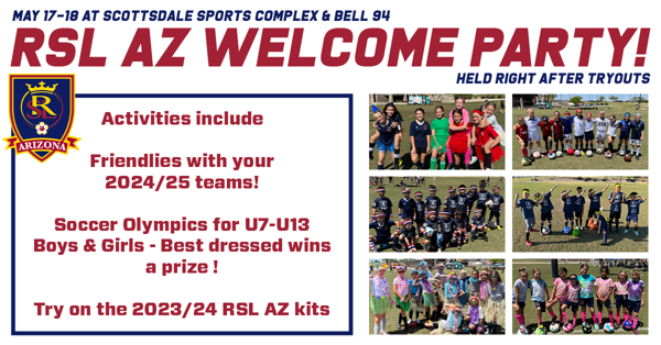 RSL AZ Welcome Party Announced