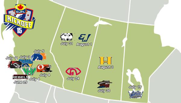 CJFL Teams Open Main Camp