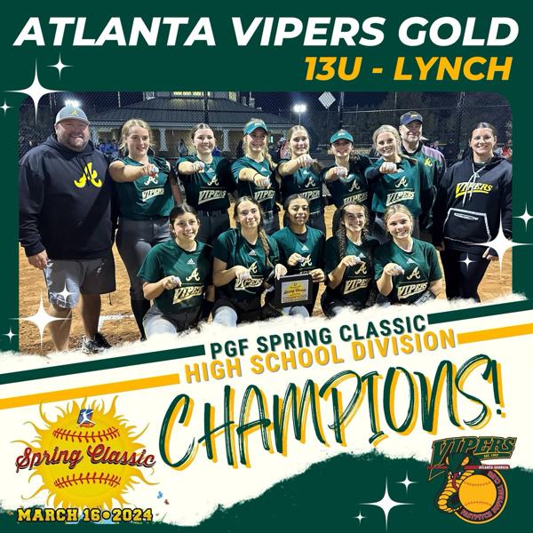 Atlanta Vipers 2010-Lynch Bring Home the PGF Spring Classic Championship