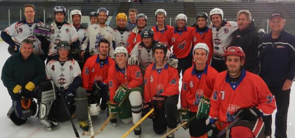 U-23 Rink Bandy All-Stars Speed Past Legends