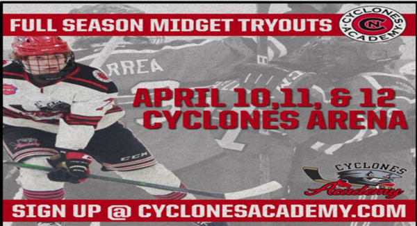 Cyclones Academy Full-Season Tryouts Announced!