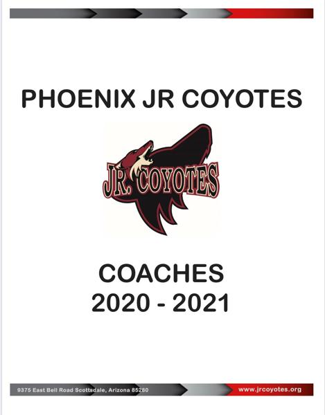 Announcing 2020 - 2021 Jr Coyotes Coaches