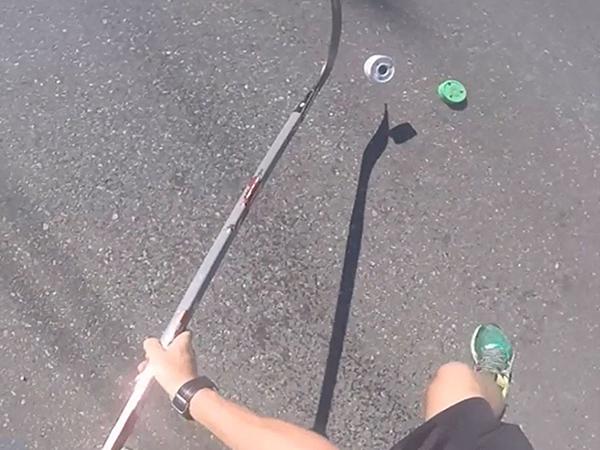 Multiple Puck Stickhandling Drill