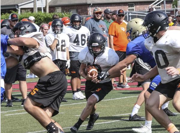 Coweta Tiger football takes part in scrimmage camp